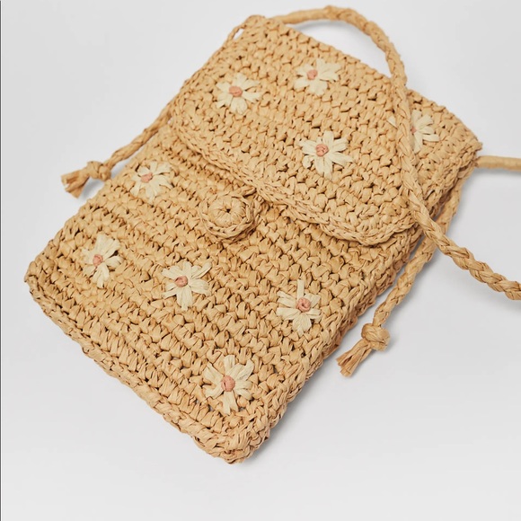 Zara | Bags | Nwt Zara Crossbody Bag With Flowers | Poshmark